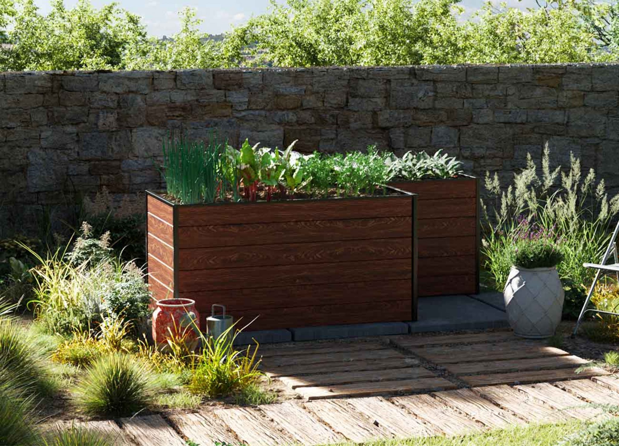 Hochbeet - Alu 224x150 cm, MADE IN AUSTRIA, wartungsfrei, 4 Farben ...